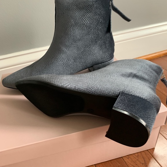 Shoe Dazzle | Shoes | Nib Slate Bluegrat Booties | Poshmark
